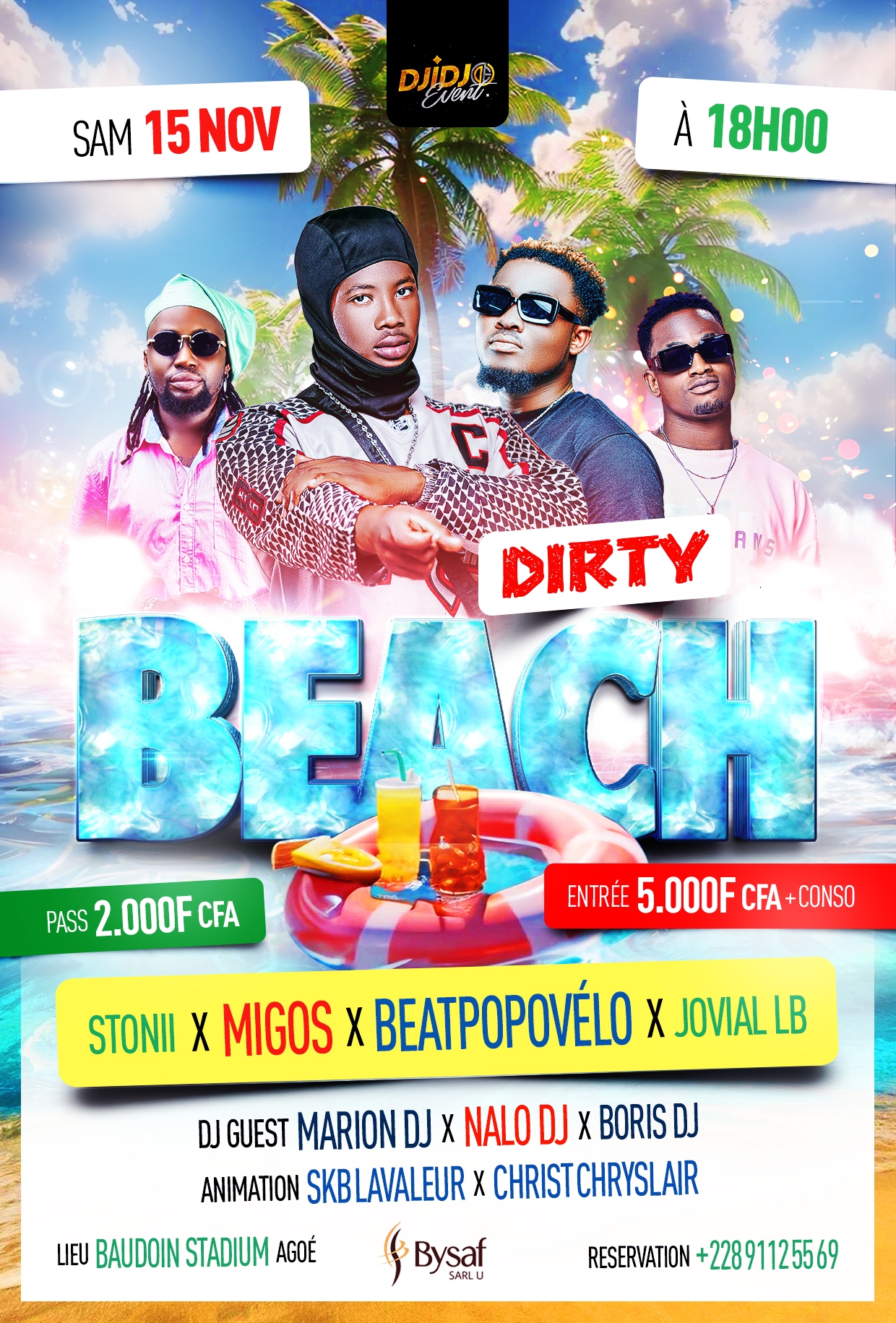 Togo • Un événement incontournable : "Dirty Beach 2025". Le Stade ...